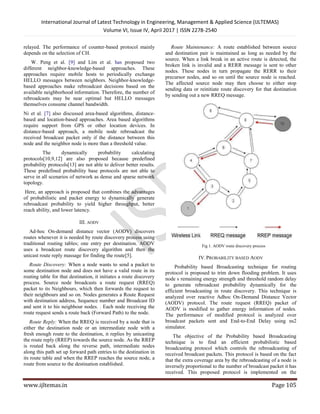 Improved aodv based on energy strength and dropping ratio | PDF