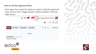 Improved Approval Flow in Odoo 17 Studio App | PPT