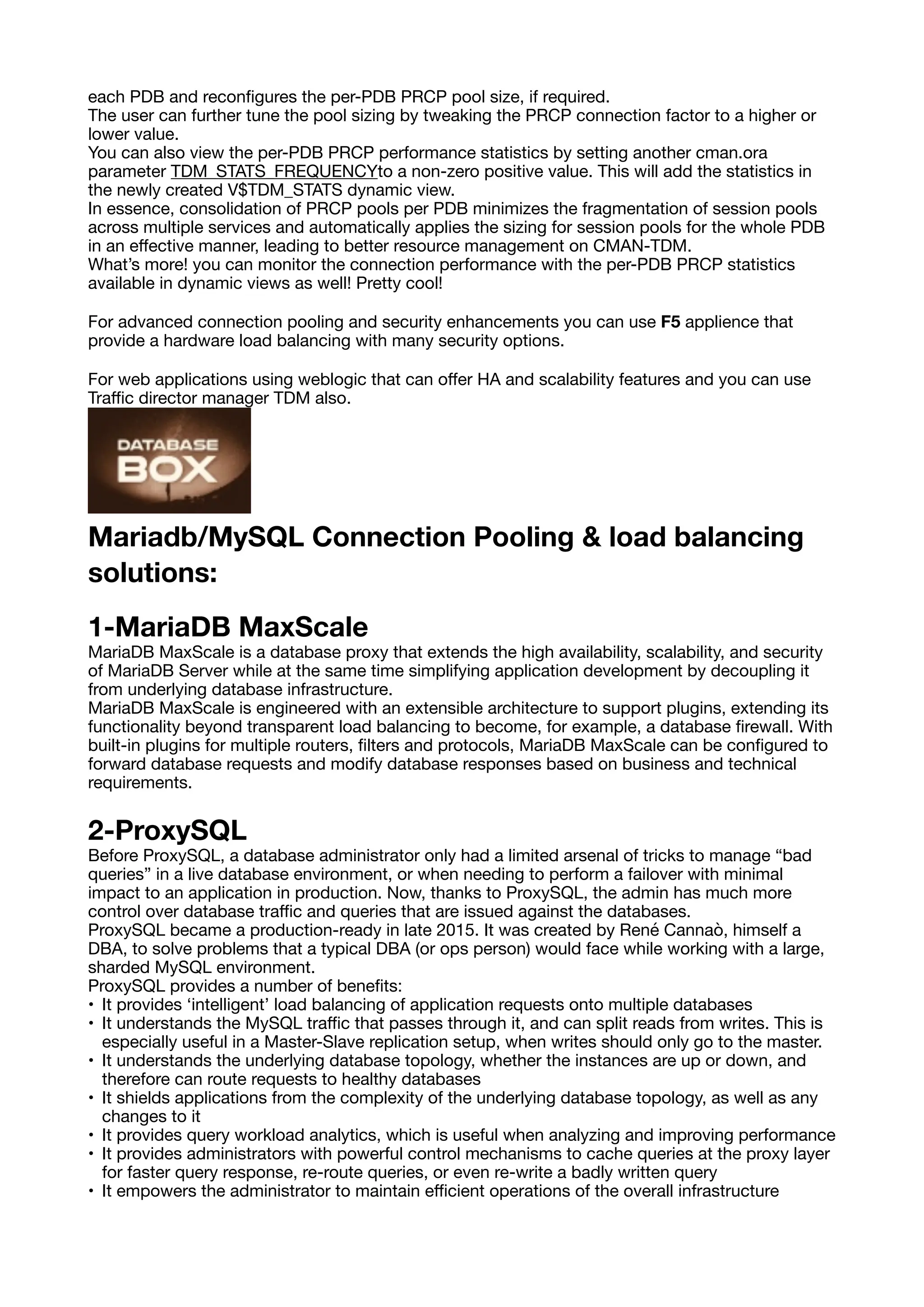 🏗️improve Database Performance With Connection Pooling And Load Balancing Techniques Pdf