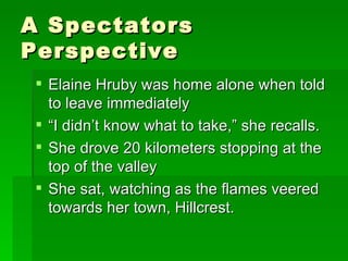 Improved Crowsnest Fires | PPT | Disasters