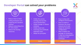 Improve Developer Experience with Developer Portal | PPT