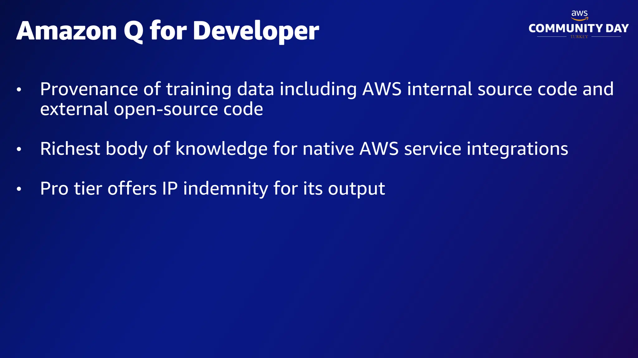 Improve developer productivity using AWS GenAI capabilities | PPT Improve developer productivity using AWS GenAI capabilities | PPT