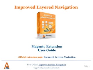 Improved Layered Navigation: Magento Extension by Amasty. User Guide. | PPT
