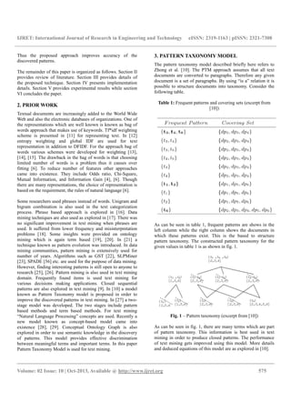 Improved method for pattern discovery in text mining | PDF | Computing | Technology & Computing