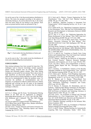Improved method for pattern discovery in text mining | PDF | Computing | Technology & Computing