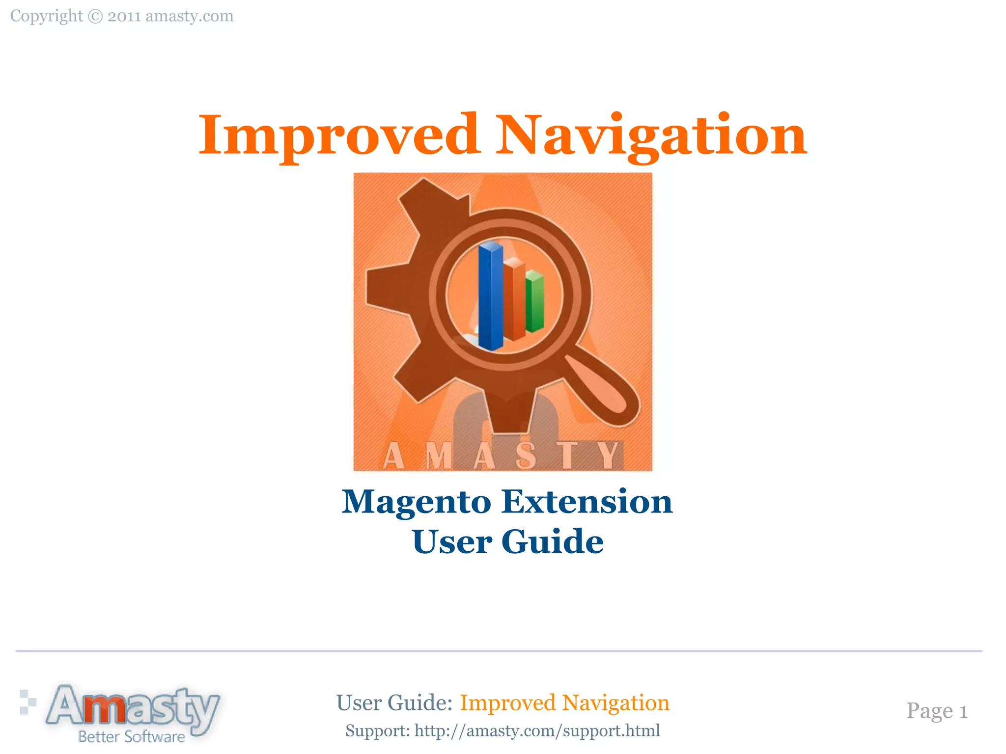 Improved Navigation: Magento Extension by Amasty. User guide. | PPT