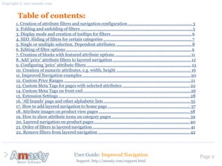 Improved Navigation: Magento Extension by Amasty. User guide. | PPT
