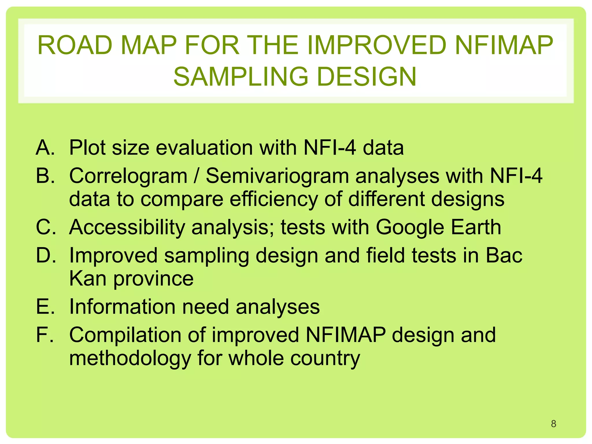 Improved National Forest Inventory Map sampling design | PDF