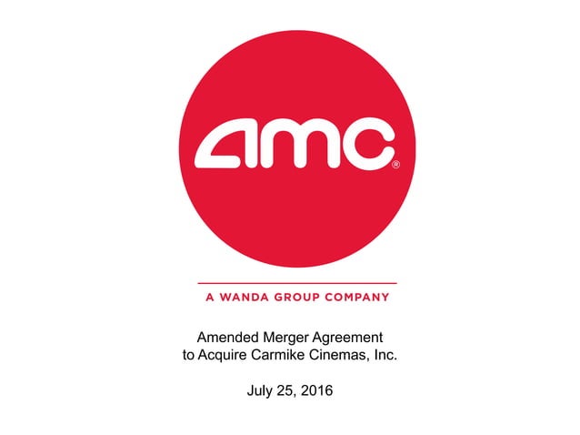 Improved offer presentation_amc | PDF | Mergers and Acquisitions ...