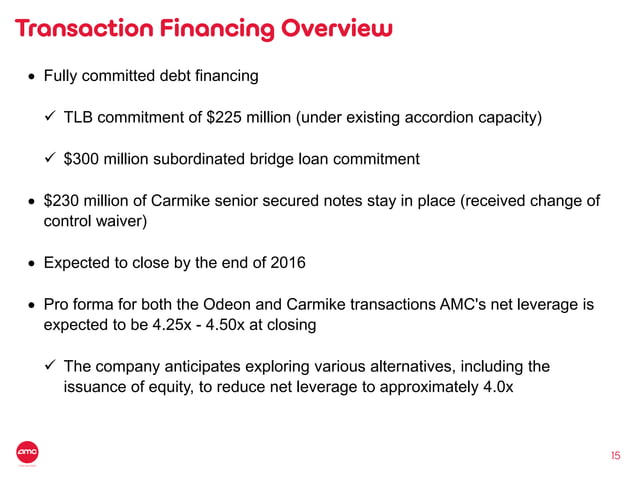 Improved offer presentation_amc | PDF | Mergers and Acquisitions ...