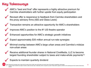 Improved offer presentation_amc | PDF | Mergers and Acquisitions ...