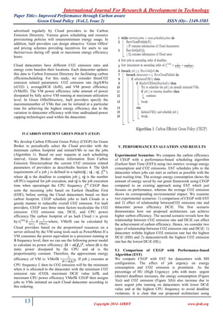 Improved performance through carbon aware green cloud policy | PDF | Cloud Computing | Internet