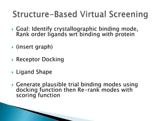Improved Predictions in Structure-Based Drug Design Using CART and Bayesian Models | PPTX
