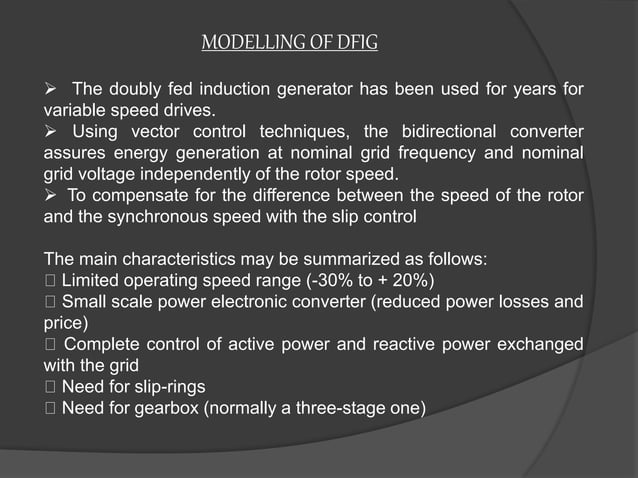 Improved Reactive Power Capability With Grid Connected Doubly Fed