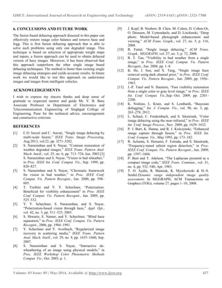 Improved single image dehazing by fusion | PDF | Photo Editing Software | Computer Software and ...