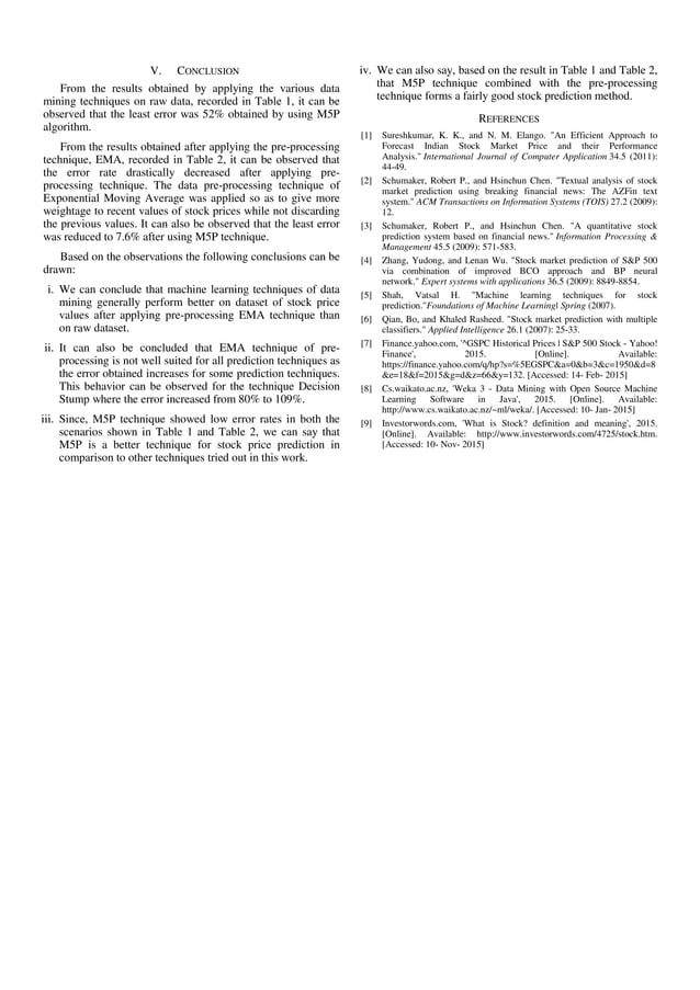 Improved stock prediction accuracy using ema technique | PDF