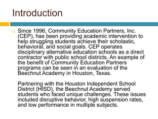 Improved Student Performance at the Beechnut Academy | PPT
