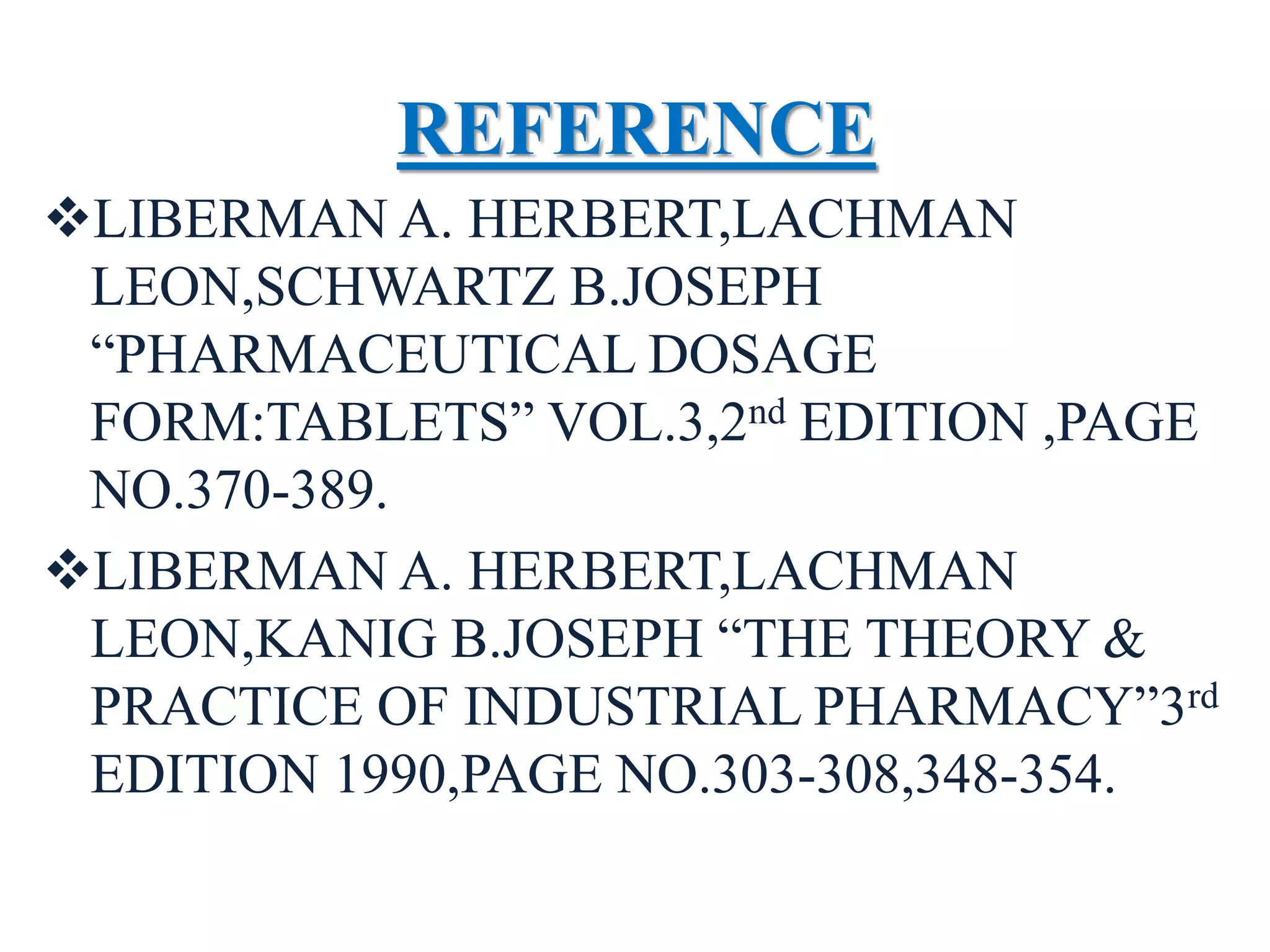 Improved tablet production | PPTX