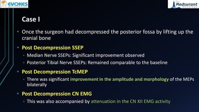 Improved transcranial motor evoked potentials after craniovertebral ...