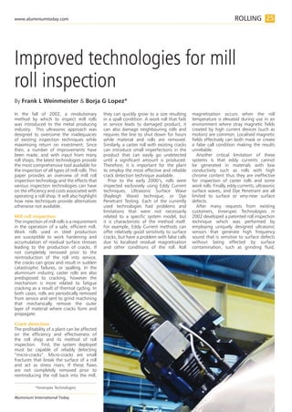 Improved Technologies for Mill Roll Inspection | PDF