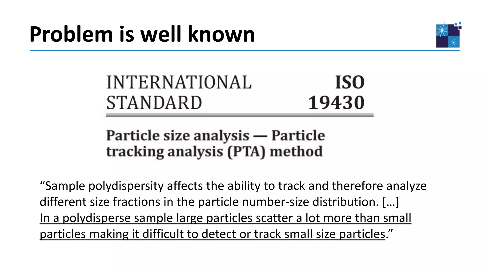 Improved Visualization, Counting and Sizing of Polydisperse ...