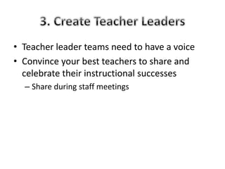 5 Ways to Improve Instructional Leadership | PPTX