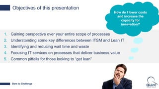 Improve IT service management with lean IT | PPT