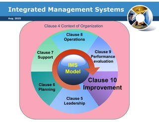 Improvement as clause 10 of Management Standards | PDF