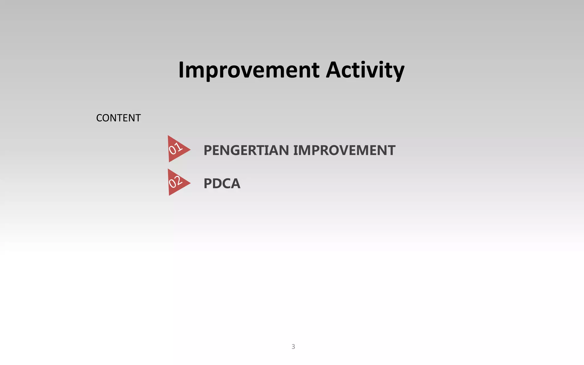 Improvement activity | PDF