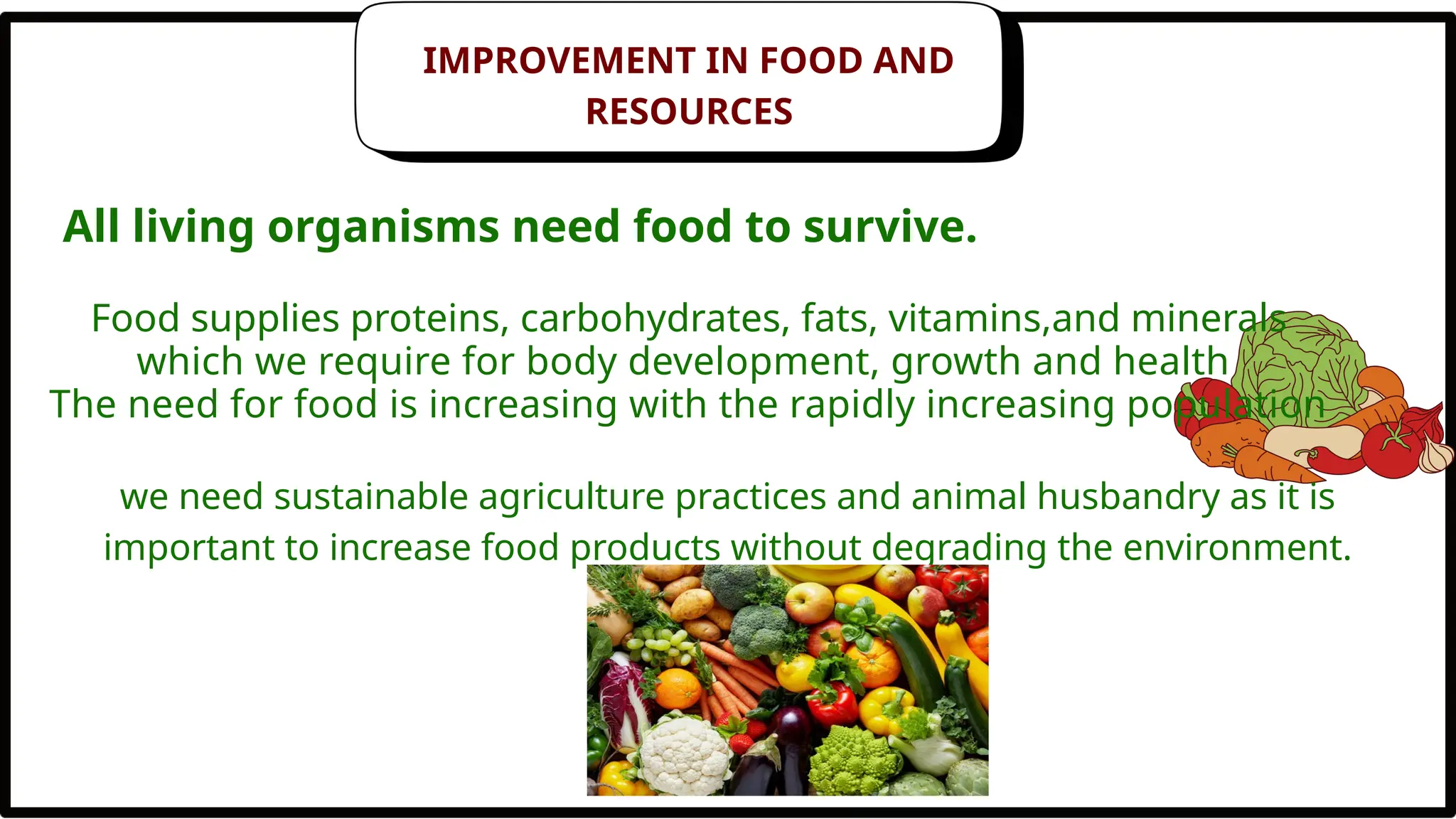 IMPROVEMENT IN FOOD AND RESOURCES Class 9th NCERT .pptx
