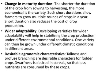 Improvement in Food Resources | PPTX