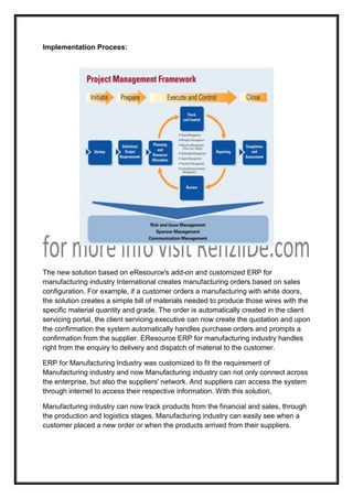 Improvement in production efficiency with integrated erp system | PDF
