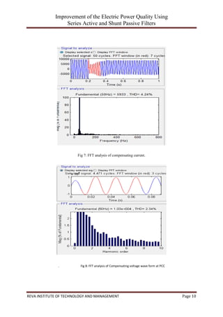 report of Improvement of the Electric Power Quality Using Series Active and Shunt Passive ...