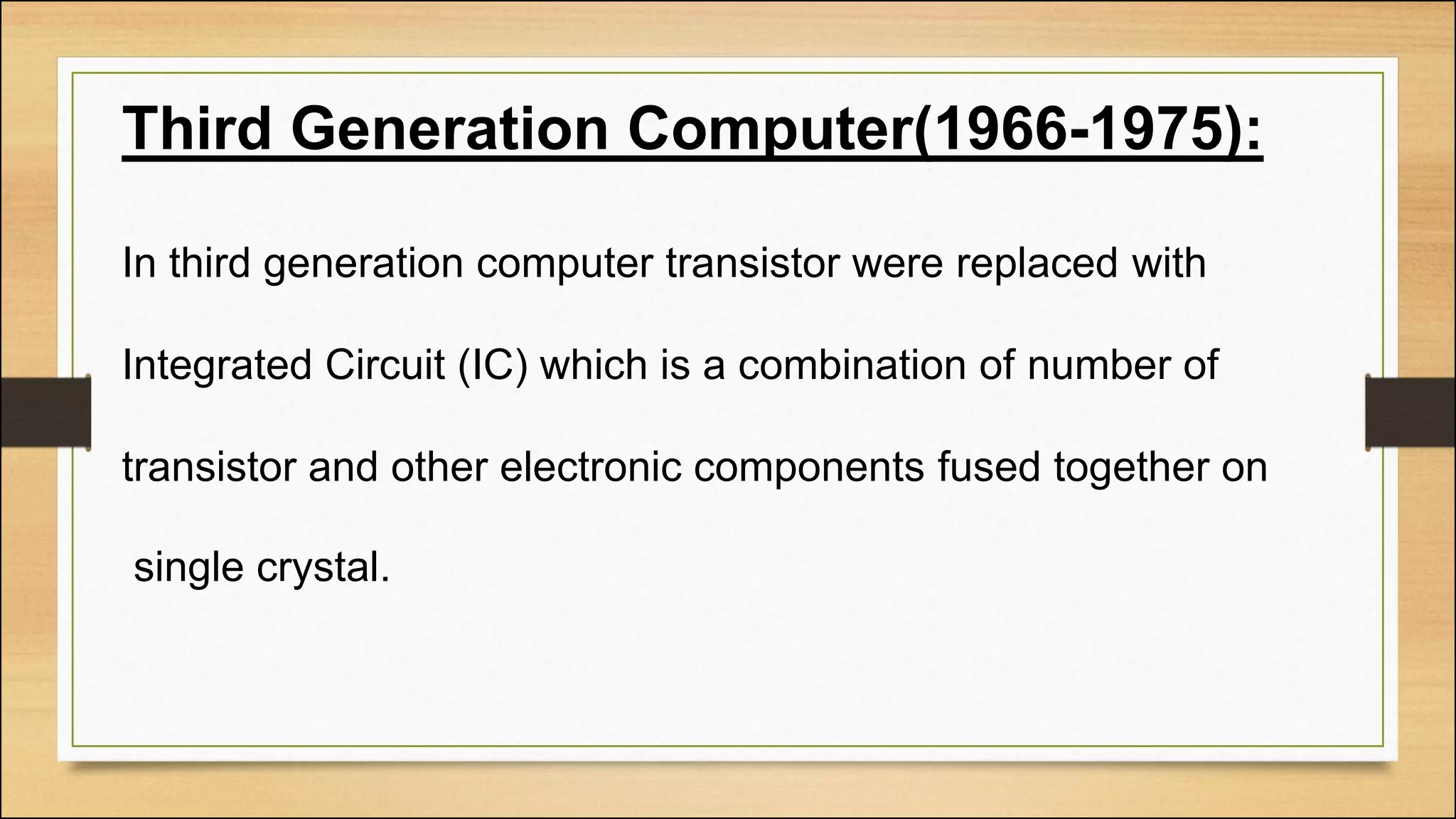 Improvement of hardware in computer generation | PDF