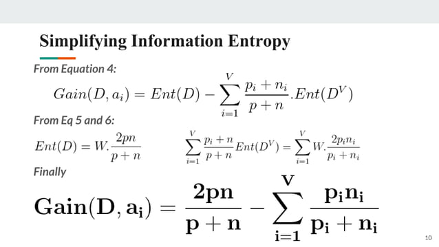 Improvement Of Id3 Algorithm Based On Simplified Information Entropy And Coordination Degree Ppt