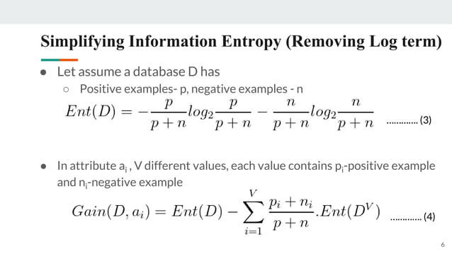 Improvement Of Id3 Algorithm Based On Simplified Information Entropy And Coordination Degree Ppt 