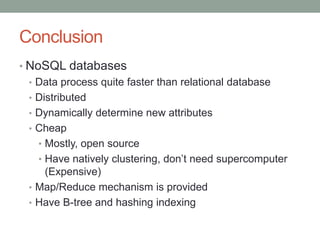 Improvement of no sql technology for relational databases v2 | PPTX