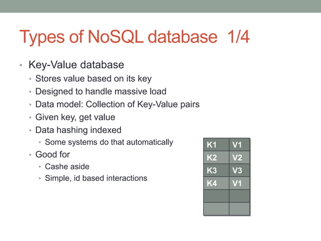 Improvement of no sql technology for relational databases v2 | PPTX