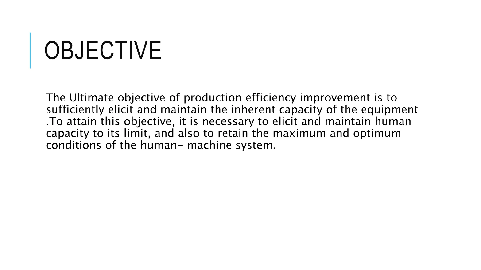 TPM-Improvement of production efficiency | PPTX