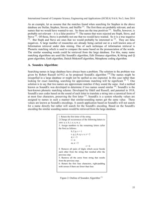 Improvement of Soundex Algorithm for Indian Language Based on Phonetic Matching | PDF