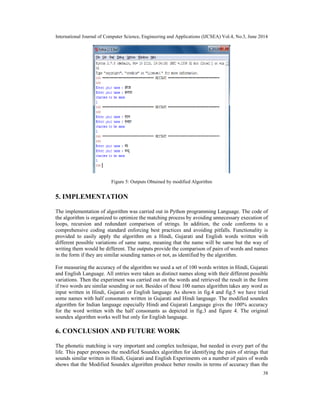 Improvement of Soundex Algorithm for Indian Language Based on Phonetic Matching | PDF