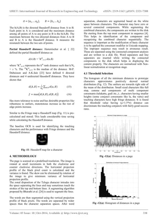 Improvement of telugu ocr by segmentation of touching characters | PDF