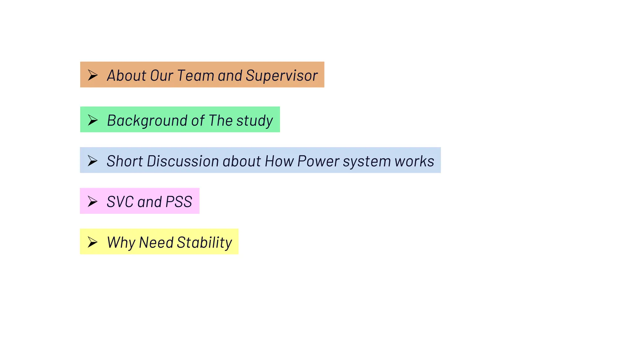 Improvement of Transient Stability of a Power System using SVC and PSS - Thesis Defense ...
