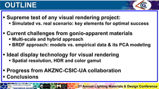 Improvement of visual rendering of color and texture | PPT