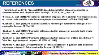 Improvement of visual rendering of color and texture | PPT