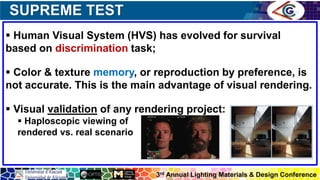 Improvement of visual rendering of color and texture | PPT