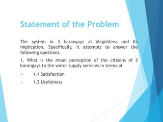 Improvement of water system | PPTX