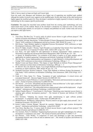 Improvement opportunity in agile methodology and a survey on the adoption rate of the improved ...