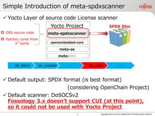 Improvements in meta spdxscanner through FOSSology - Ueba San | PPTX