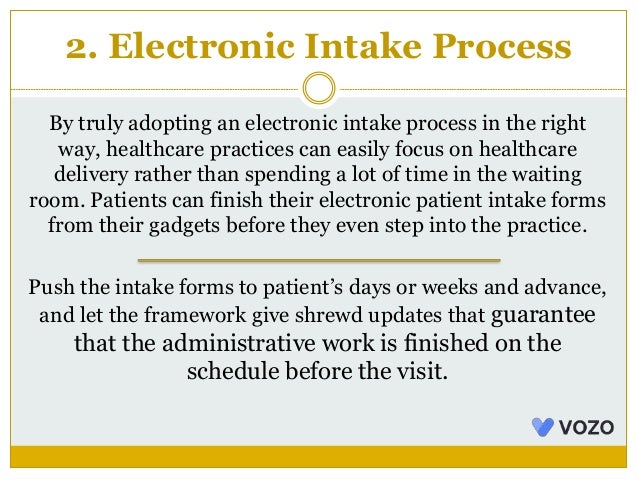 Improve Patient Intake Process | PPTX